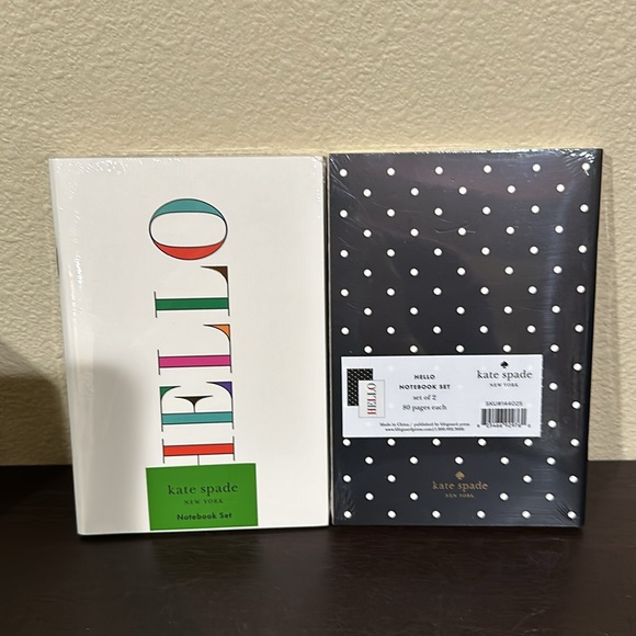 kate spade | Office | Nwt Kate Spade Hello Notebook Set Of 2 | Poshmark